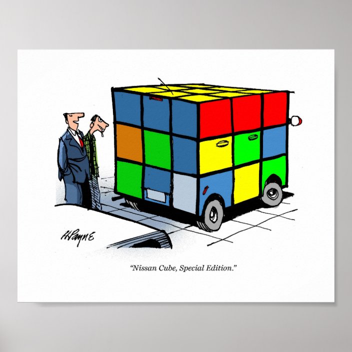 CARtoon print Nissan Cube | Zazzle.com