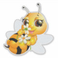 Cartoon Queen Bee Sticker | Zazzle
