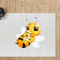 Cartoon Queen Bee Sticker | Zazzle