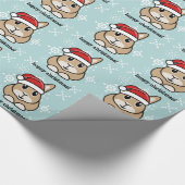 Cartoon Rabbit Christmas Wrapping Paper | Zazzle