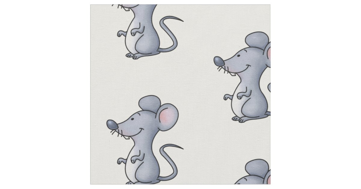 Cartoon Rat Fabric | Zazzle