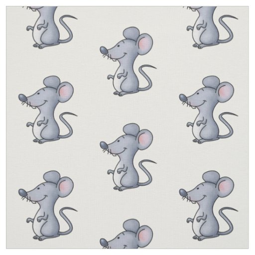 Cartoon Rat Fabric | Zazzle