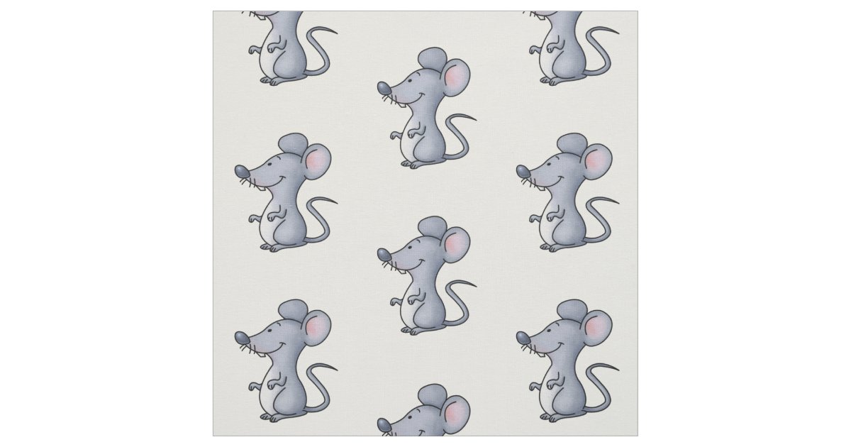 Cartoon Rat Fabric | Zazzle