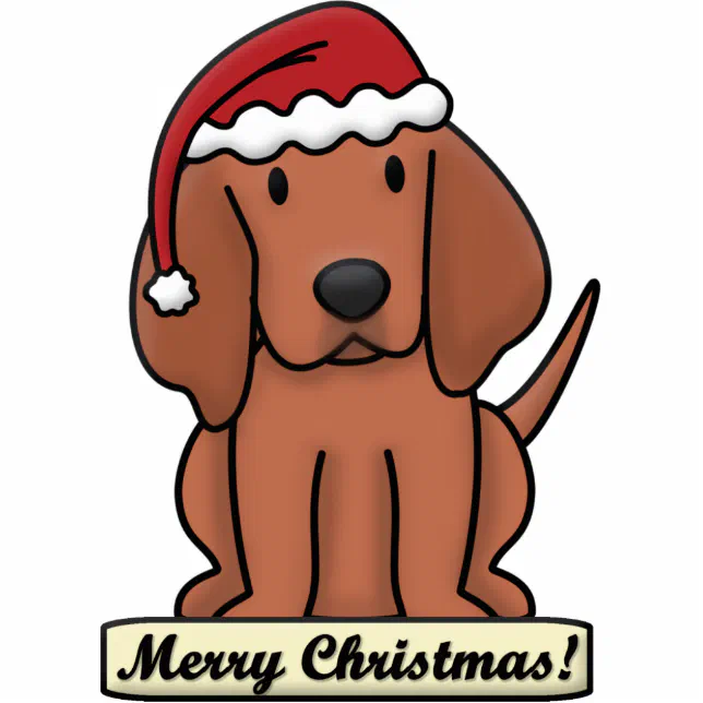 Cartoon Redbone Coonhound Christmas Ornament | Zazzle