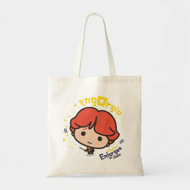Cartoon Ron Weasley Engorgio Spell Tote Bag | Zazzle