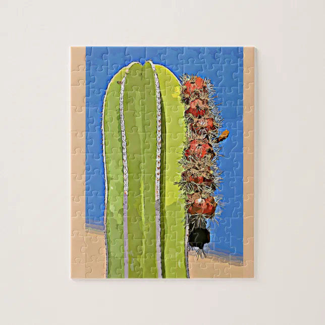 Cartoon Saguaro Cactus Puzzle | Zazzle