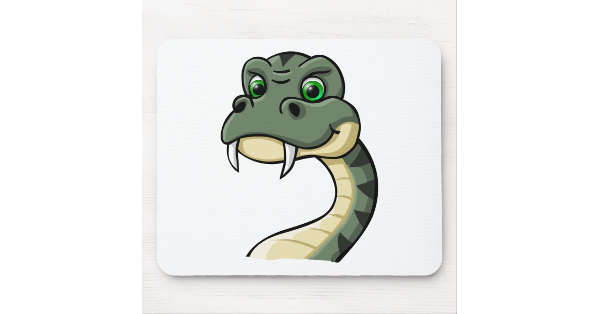 Cartoon Snake Mouse Pad | Zazzle