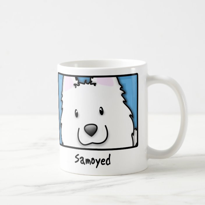 Cartoon Square Samoyed Coffee Mug | Zazzle.com