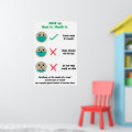 Cartoon style How to wear a mask poster | Zazzle