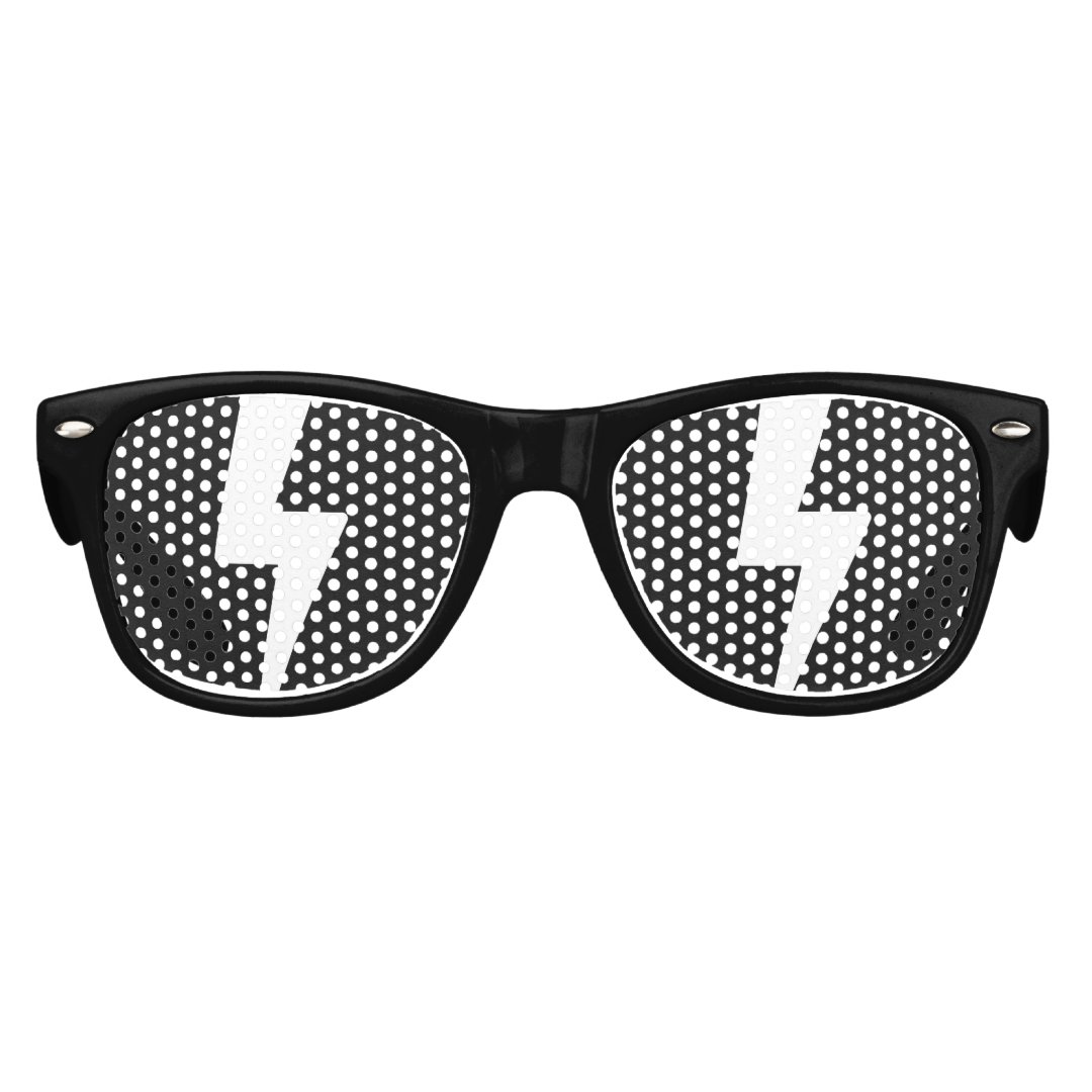 Cartoon Sunglasses: Shiny Reflection Lightning Kids Sunglasses | Zazzle
