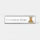 Cartoon Teddy Bear Desk Name Plate | Zazzle