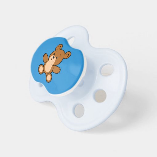 Cartoon Teddy Bear Pacifier | Zazzle