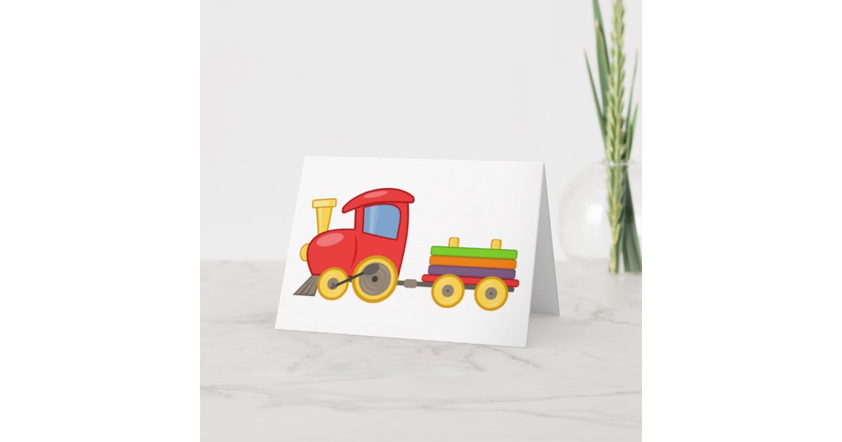 Cartoon Train Card | Zazzle