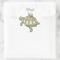 Cartoon turtle and snail Whee! Fun sticker gifts. | Zazzle
