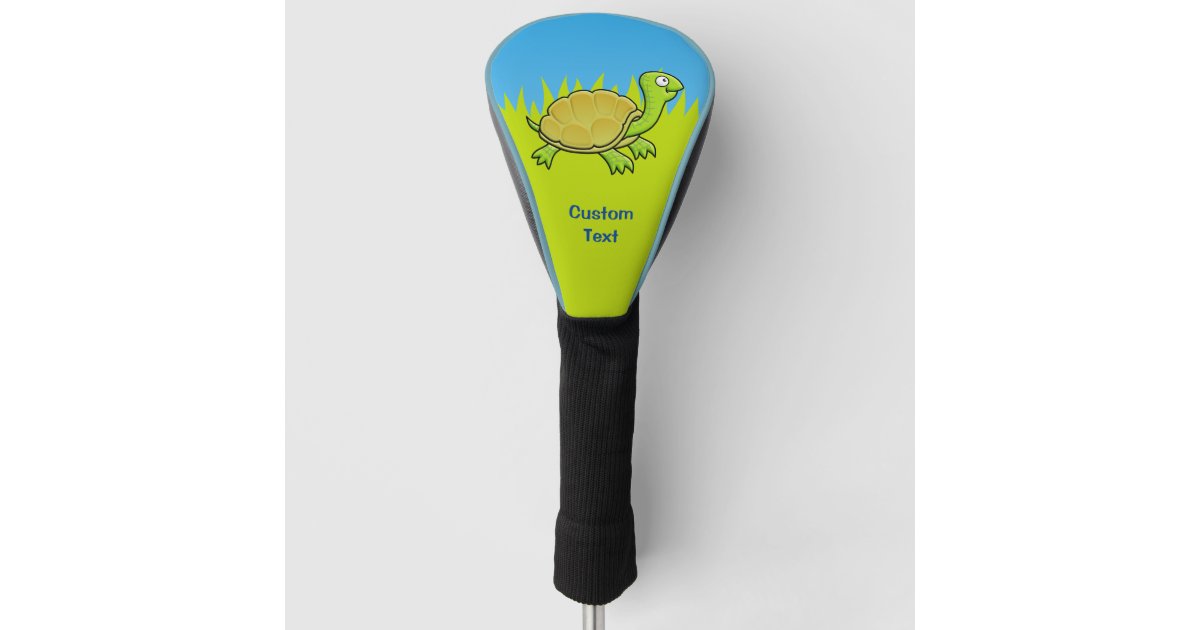 Cartoon Turtle Golf Head Cover | Zazzle