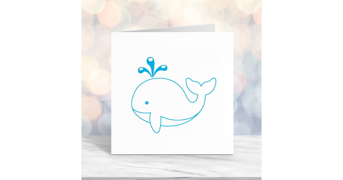Cartoon Whale Self-inking Stamp | Zazzle
