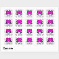 Cartoon woman with beauty mark and hat v1.1 square sticker | Zazzle