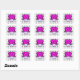 Cartoon woman with beauty mark and hat v1.1 square sticker | Zazzle