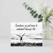 Cartwheel with Inspirational Quote | Postcard | Zazzle