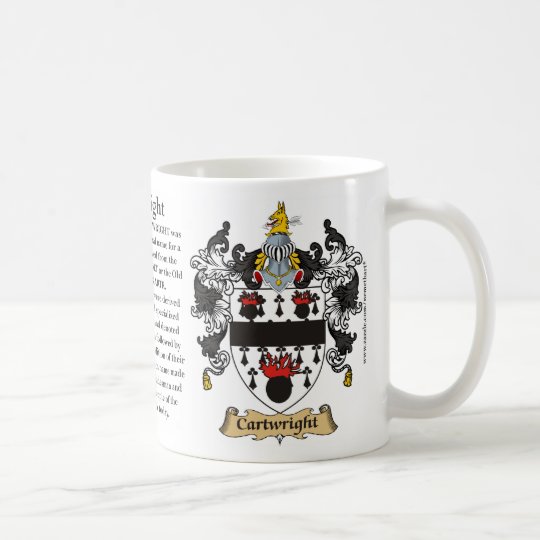 Cartwright Family Coat of Arms (Crest) including t Coffee Mug | Zazzle.com