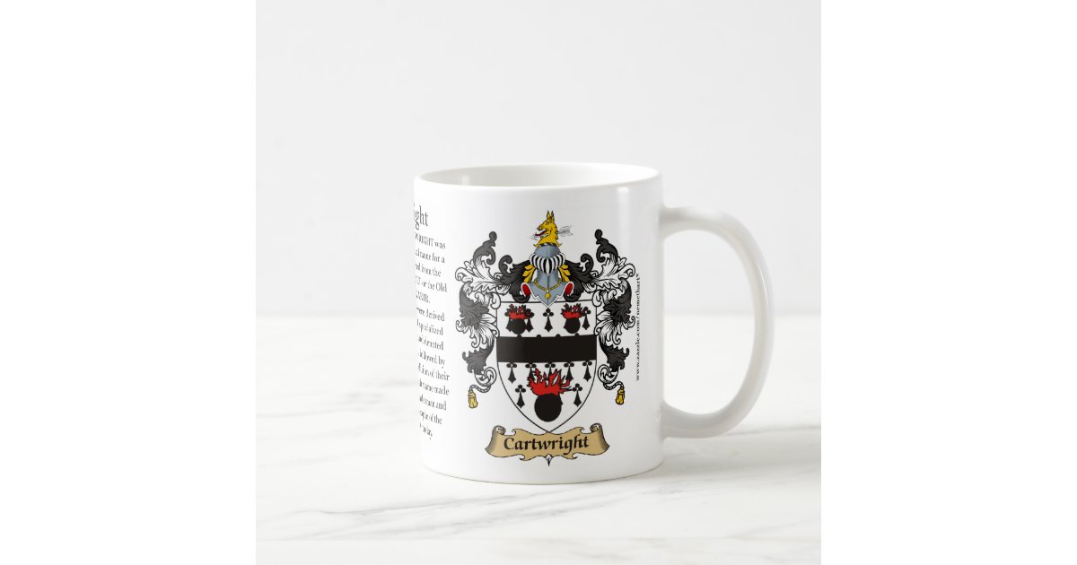 Cartwright Family Coat of Arms (Crest) including t Coffee Mug | Zazzle