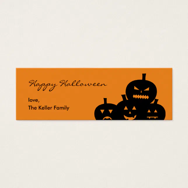 Carved Pumpkins Halloween Gift Tag | Zazzle