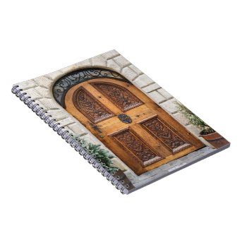 Carved Wooden Door Notebook | Zazzle