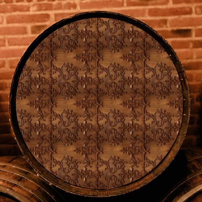Carved Wooden Open Scroll Pattern Decoupage Tissue Paper | Zazzle