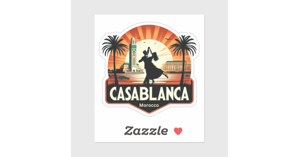 Casablanca sticker | Zazzle
