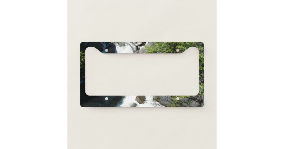 Cascade Falls at Yosemite National Park License Plate Frame | Zazzle