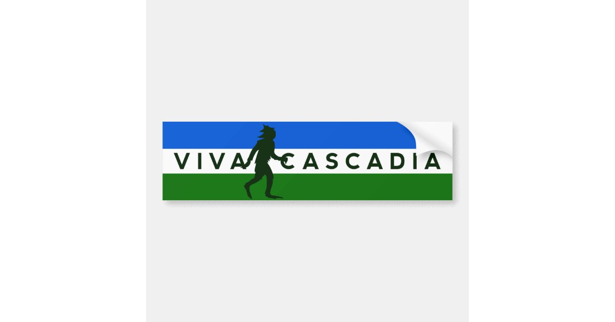 Cascadia Sasquatch Bumper Sticker | Zazzle