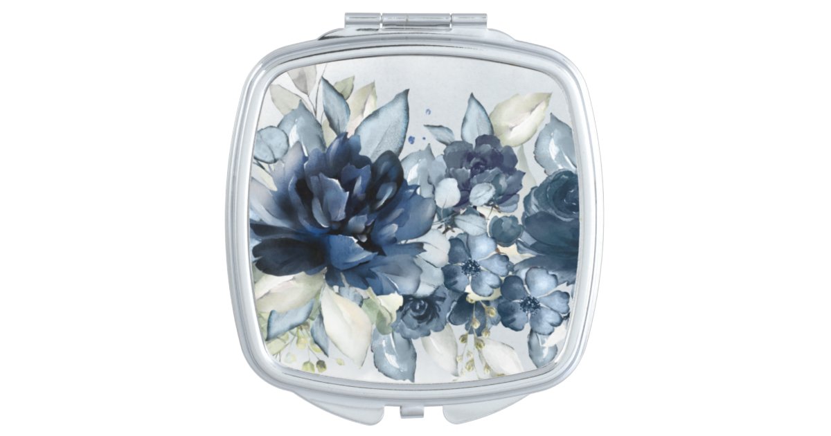 Cascading Roses Wedding Compact Mirror | Zazzle