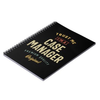 Case Manager Job Title Men Women Gift Notebook | Zazzle
