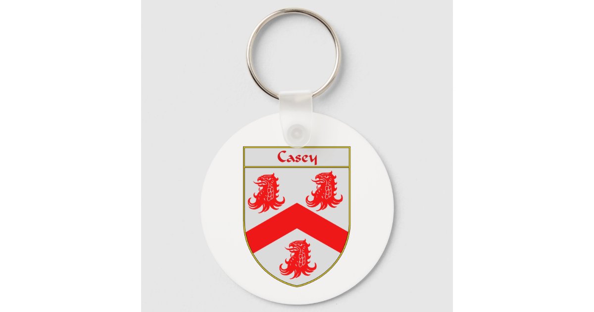 Casey Coat of Arms/Family Crest Keychain | Zazzle