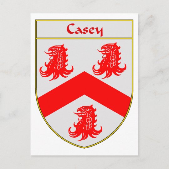 Casey Coat of Arms/Family Crest Postcard | Zazzle.com
