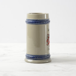 Casey Coat of Arms Stein / Casey Family Crest | Zazzle