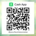Cash App QR Code Payment Scan to Pay White Window Cling | Zazzle