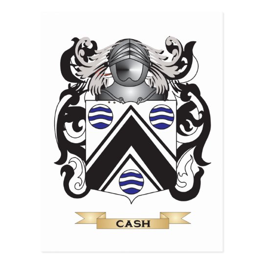 Cash Coat of Arms (Family Crest) Postcard | Zazzle.com