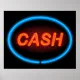 Cash neon. poster | Zazzle
