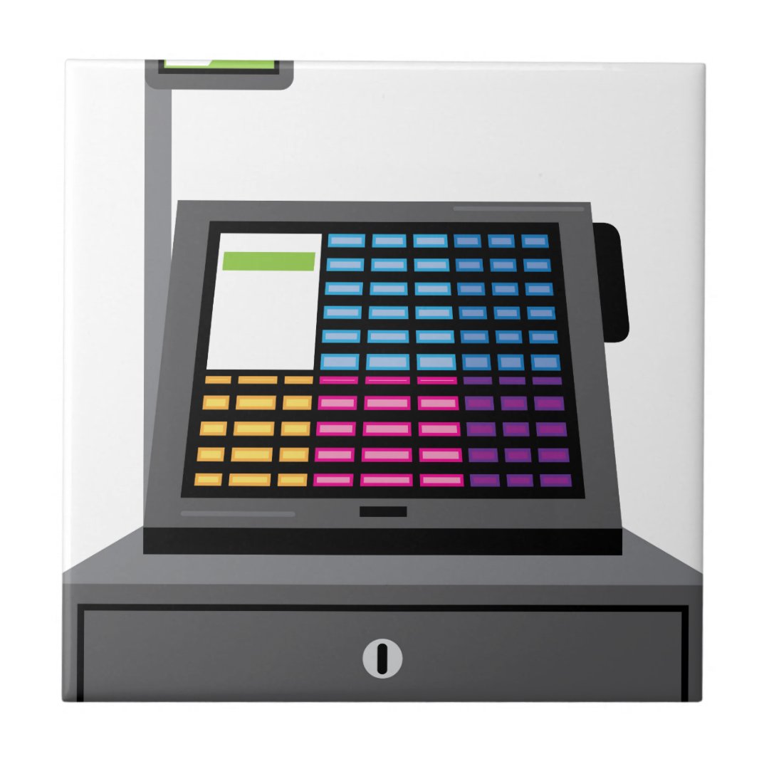 Cash Register Touch screen Tile | Zazzle