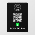 CashApp QR Code Scan to Pay Modern Logo Black Window Cling | Zazzle