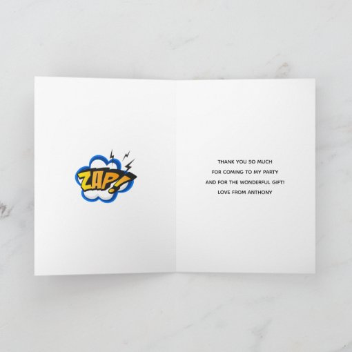 Casino Birthday Party Thank You Card | Zazzle
