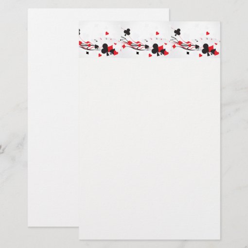 Casino Card Game stationery | Zazzle