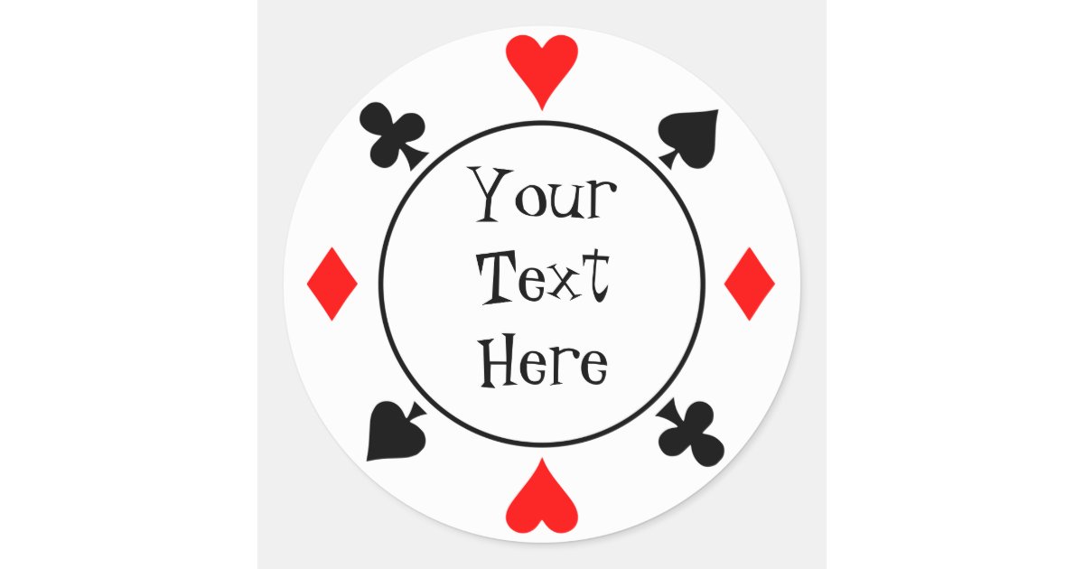 Casino Chip Sticker | Zazzle