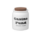 "Casino Fund" Jar | Zazzle