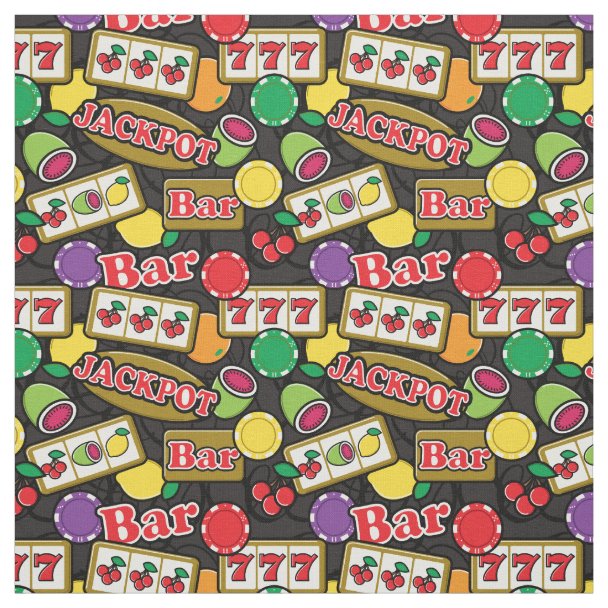 Las Vegas Casino Gambling Poker Dice Roulette Fabric | Zazzle