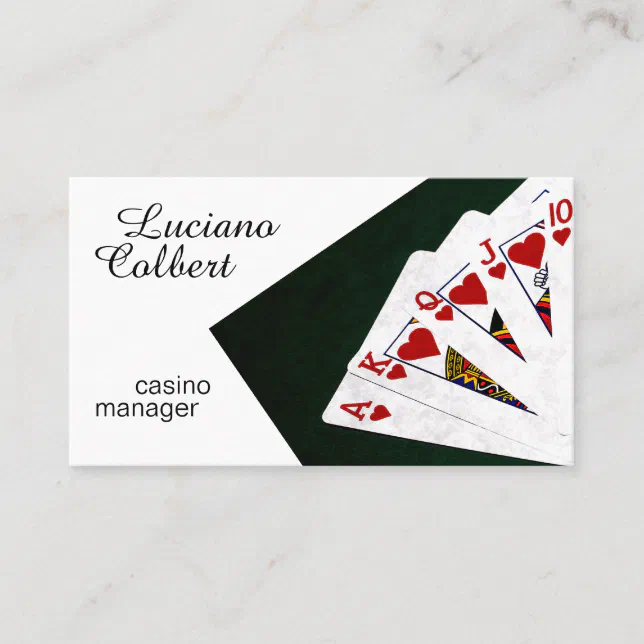 Casino manager funny customizable business card | Zazzle