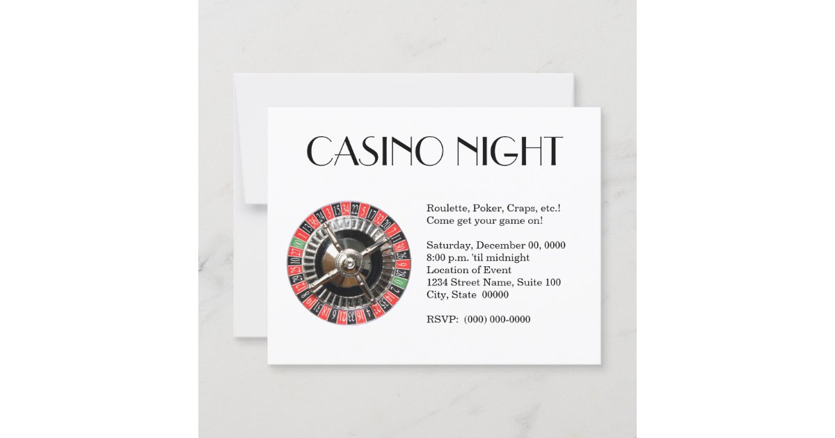 Casino Night Invitations | Zazzle