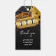 Casino Night Party Thank you Gift Tags | Zazzle