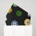 Casino party pattern Gambling tissue paper | Zazzle